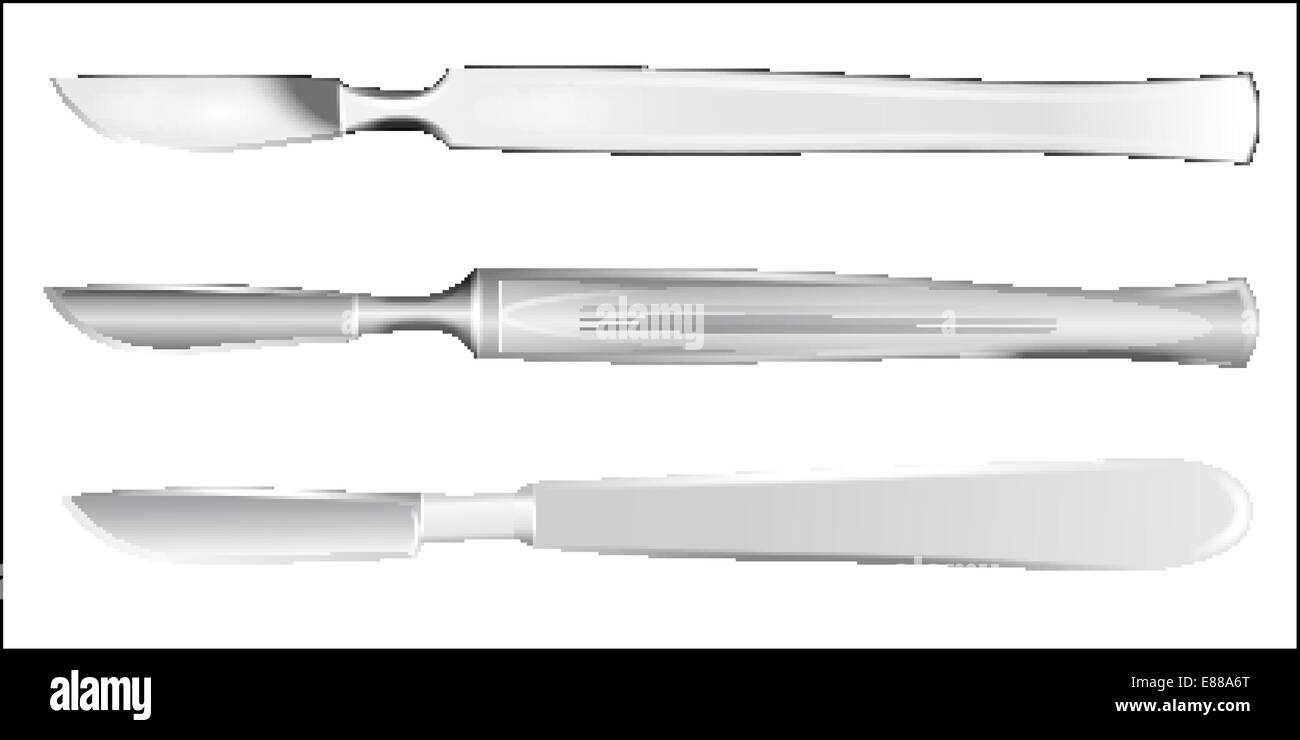 Set of medical scalpels Stock Vector Image & Art - Alamy