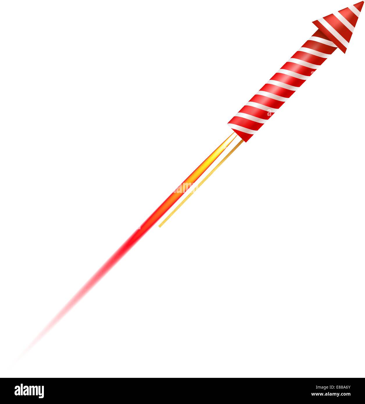 Flying fireworks rocket Stock Vector Image & Art - Alamy