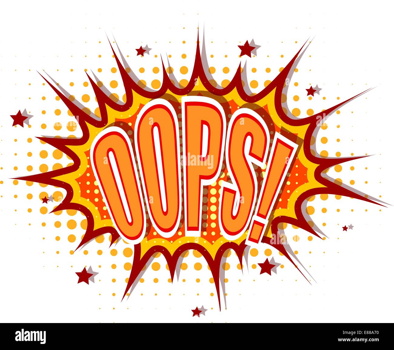 Cartoon illustration of oops Stock Vector Image & Art - Alamy