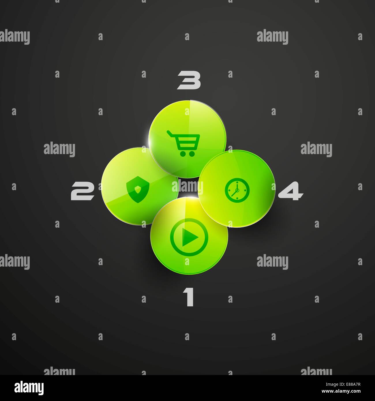 Circles web infographic modern design Stock Vector Image & Art - Alamy