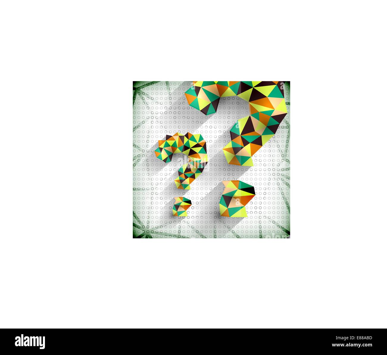 Paper mosaic triangles texture question mark Stock Vector Image & Art ...