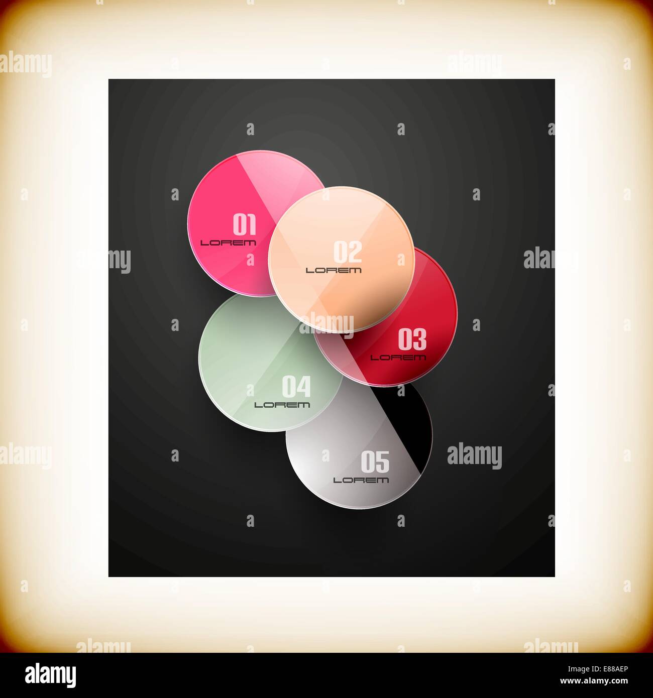 Abstract circles infographic colorful template Stock Vector Image & Art ...