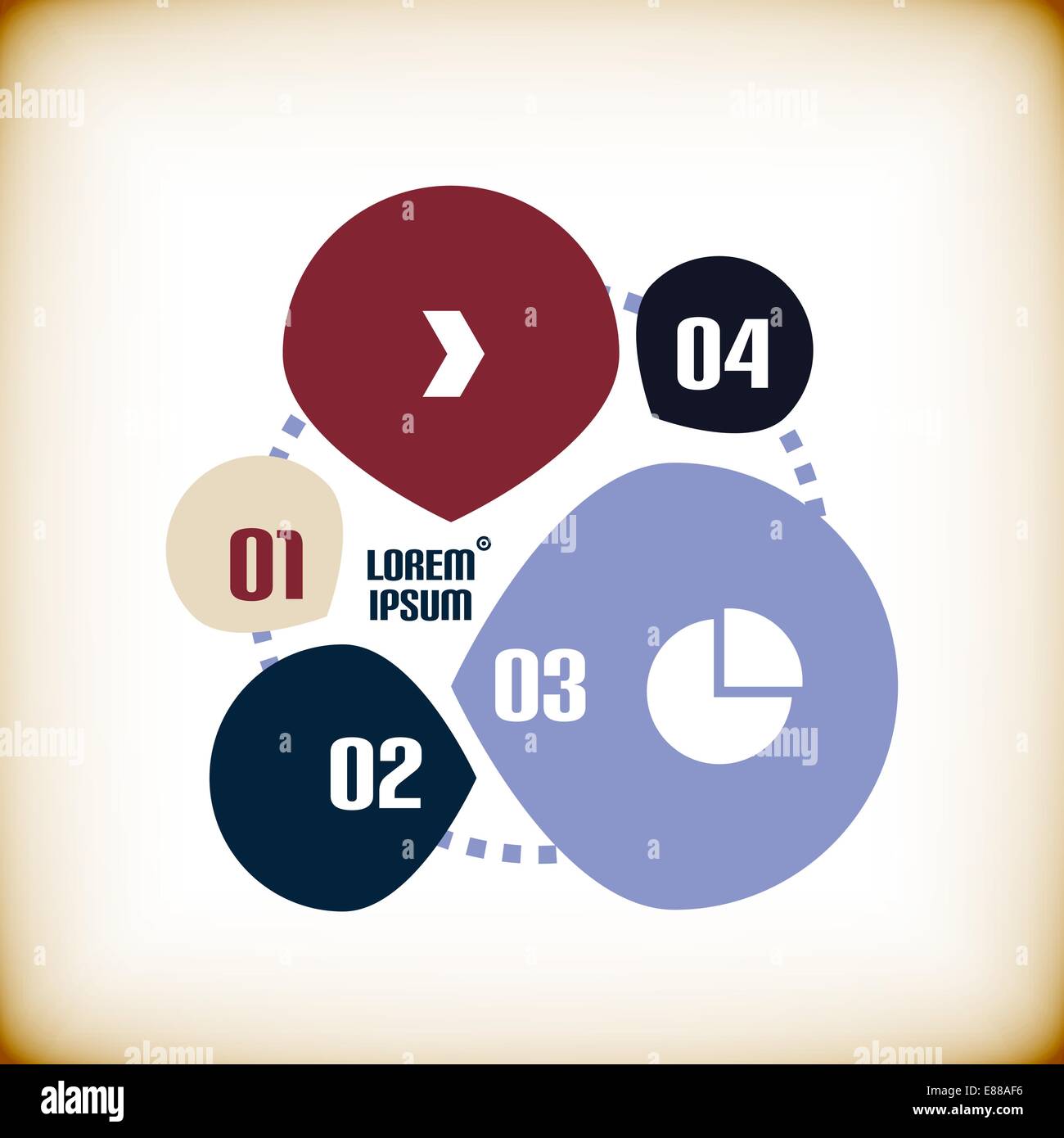 Round chart infographic template Stock Vector Image & Art - Alamy