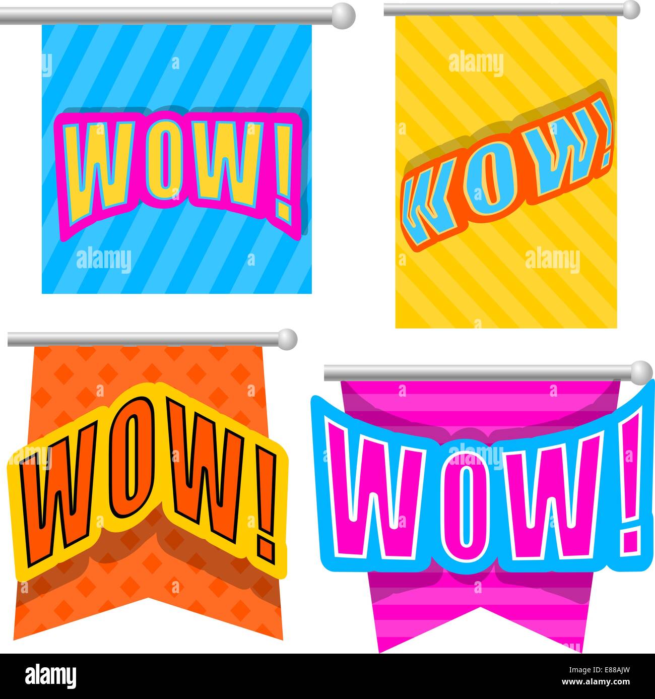 Set Cartoon wow! Stock Vector Image & Art - Alamy