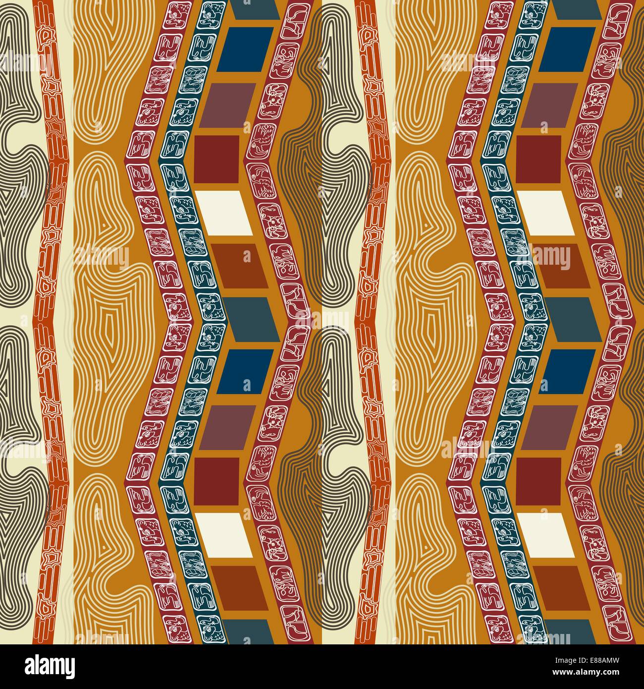 Seamless texture with abstract elements Stock Vector Image & Art - Alamy