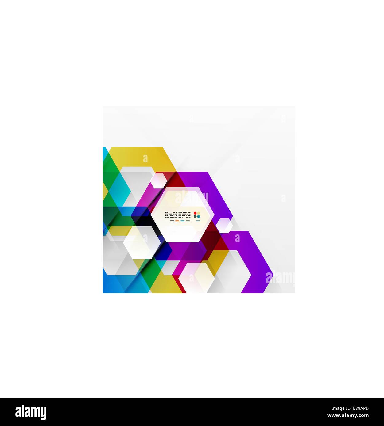 Rainbow hexagons modern design template Stock Vector Image & Art - Alamy