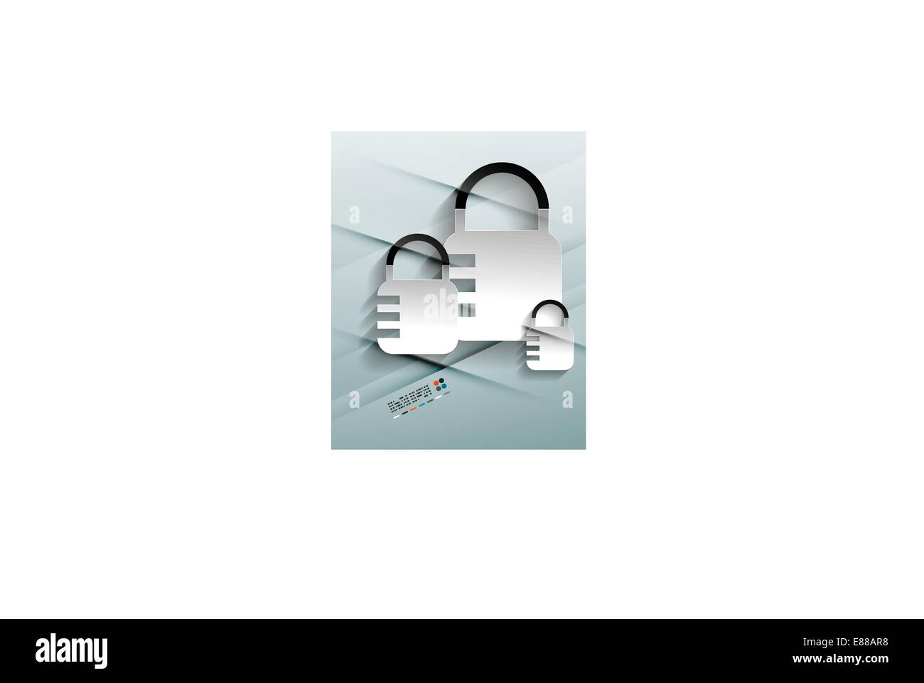 Vector lock paper design Stock Vector Image & Art - Alamy