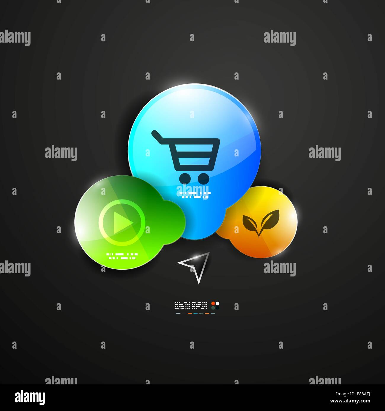 Shiny glass infographic design Stock Vector Image & Art - Alamy
