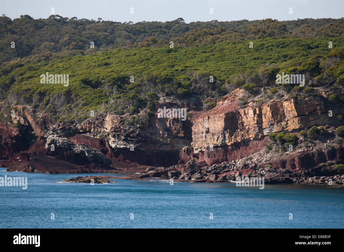 Geological example of folded rocks - created in an event 360 million ...