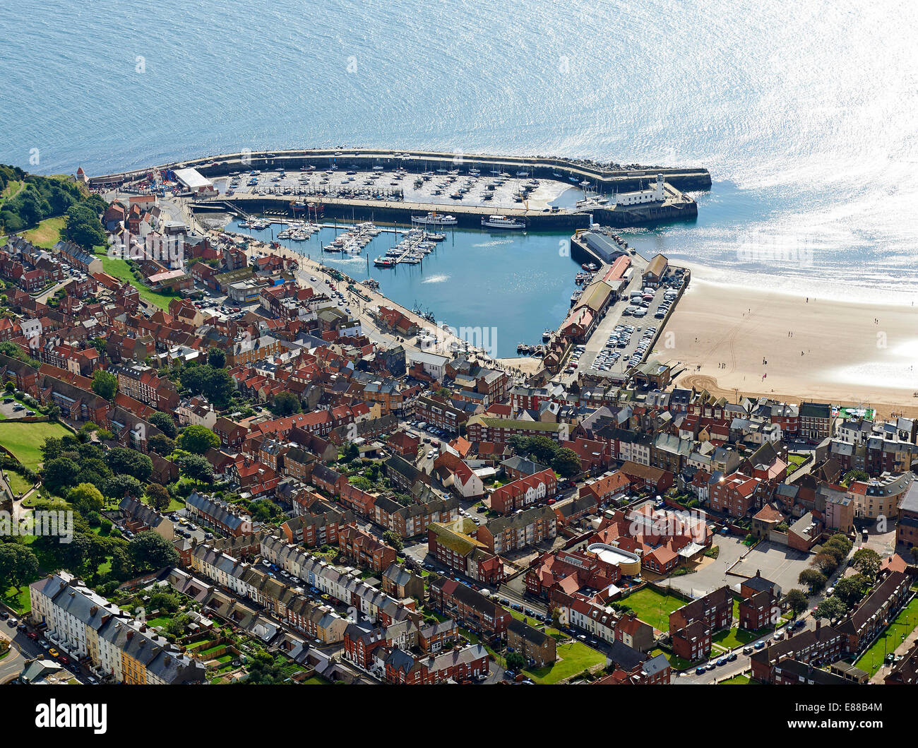Yorkshire coast from the air hi-res stock photography and images - Alamy