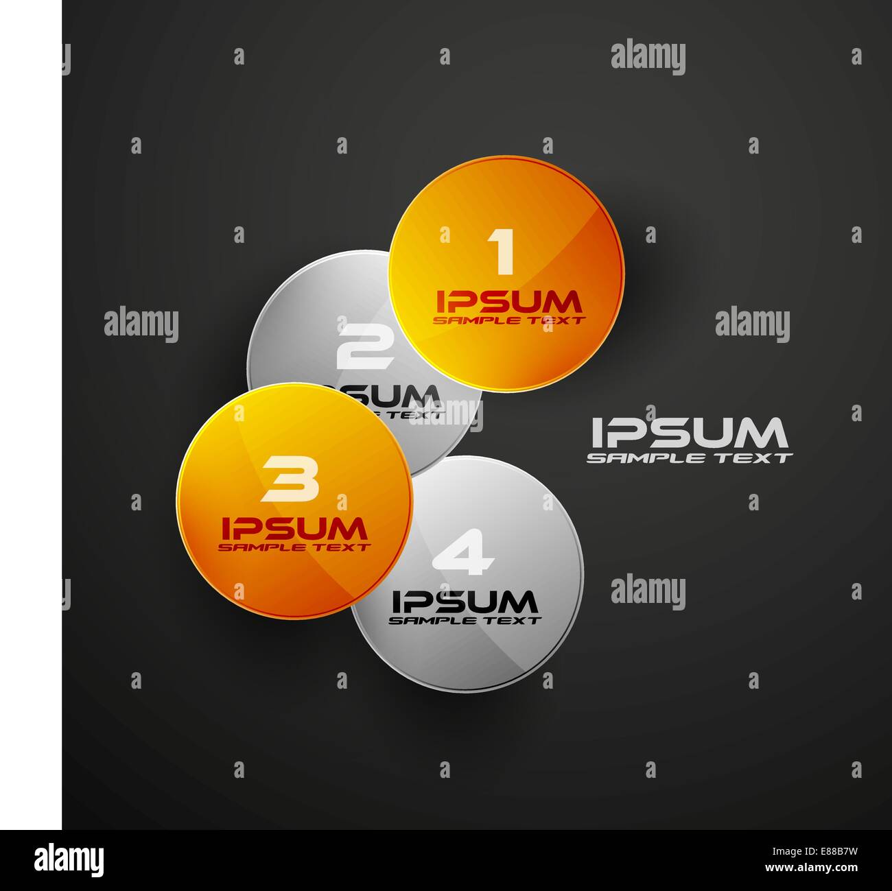 Circles web infographic modern design Stock Vector Image & Art - Alamy