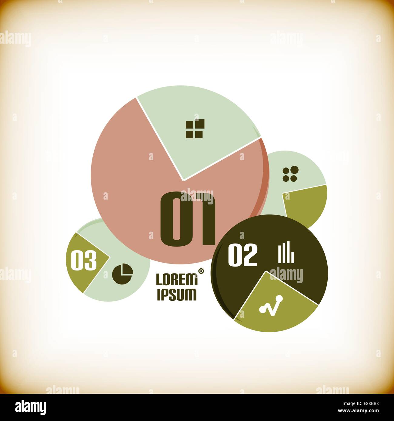 Round chart infographic template Stock Vector Image & Art - Alamy