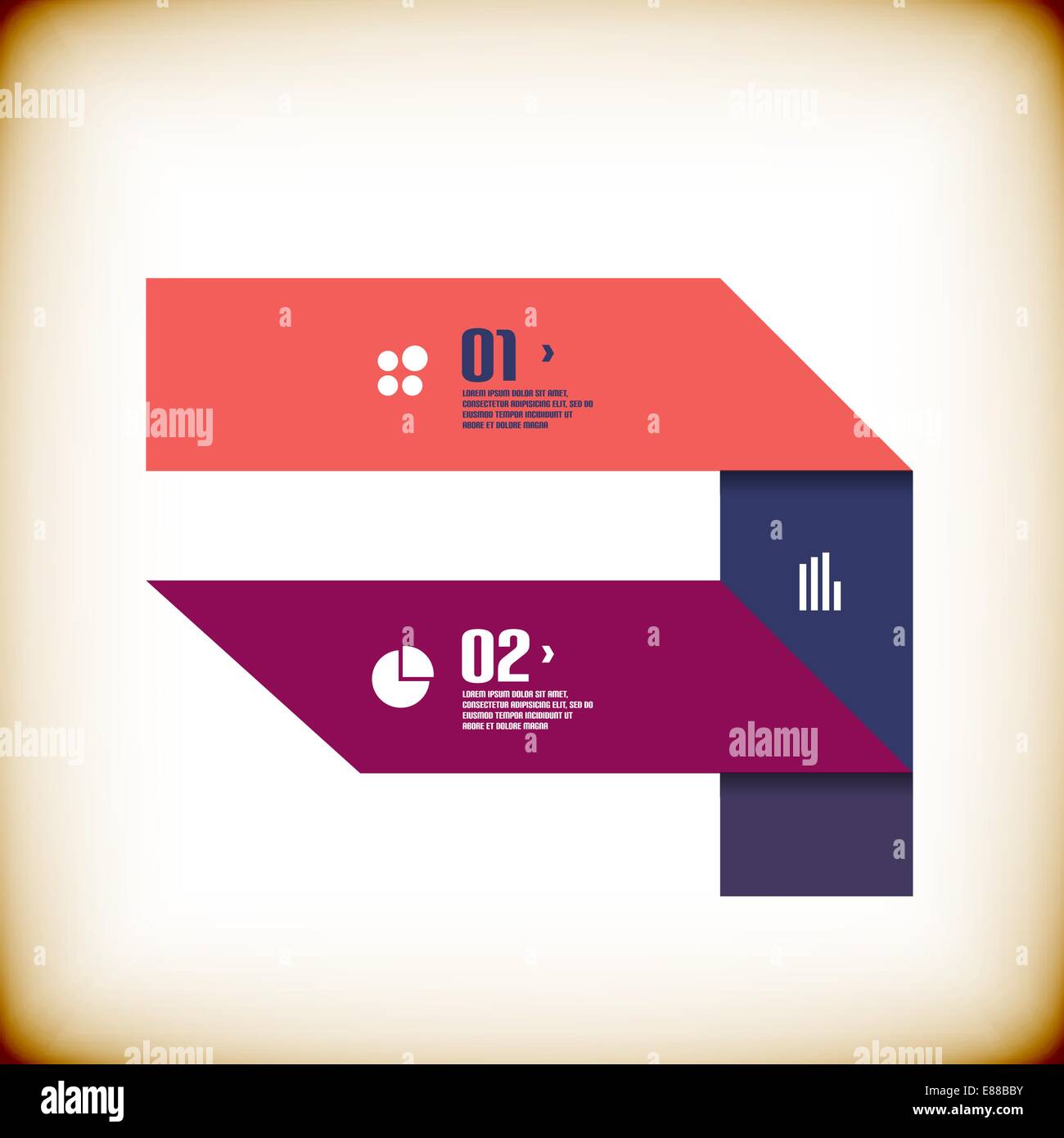 Modern ribbon business banner template for infographics , banners ...