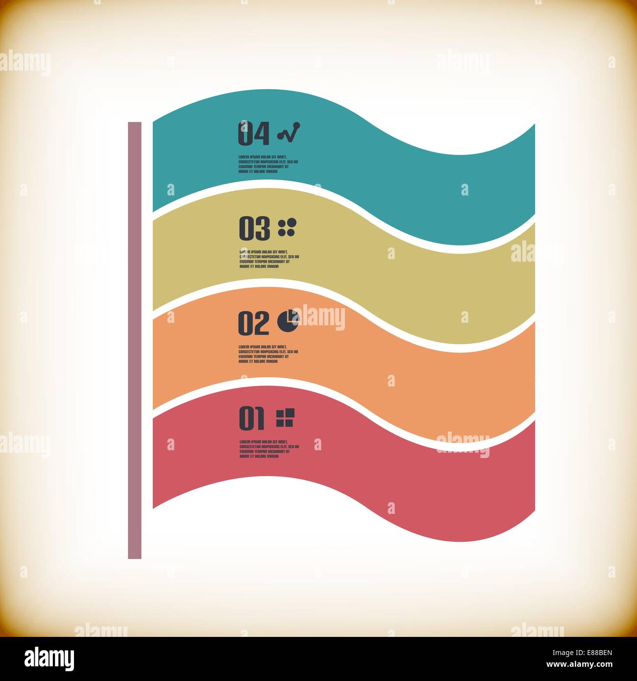 Modern ribbon infographic template Stock Vector Image & Art - Alamy