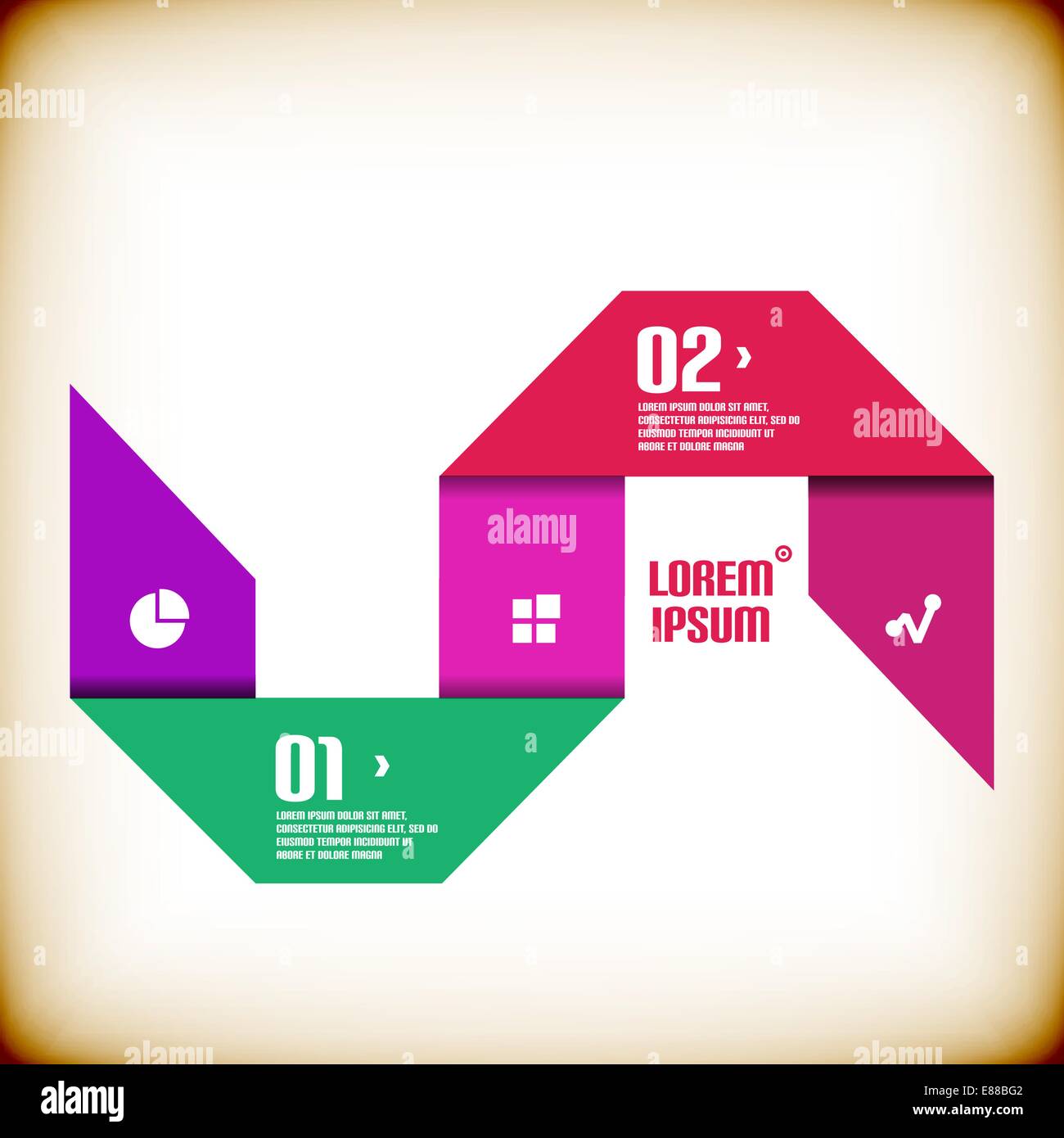 Modern ribbon business banner template for infographics , banners ...