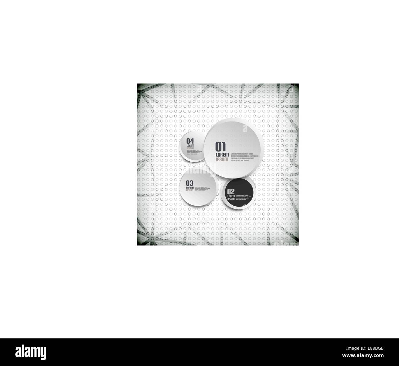 Vector 3d paper circles design Cut Out Stock Images & Pictures - Alamy