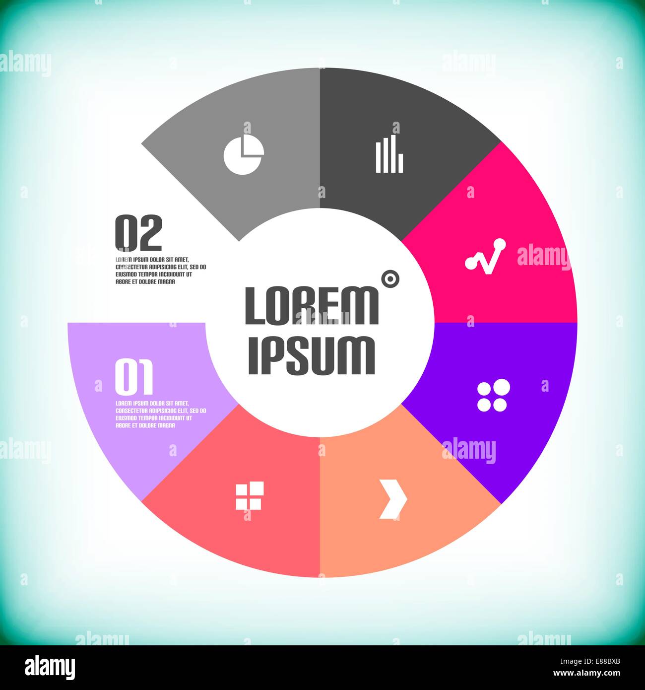 Modern business chart banner template for infographics , graphic ...
