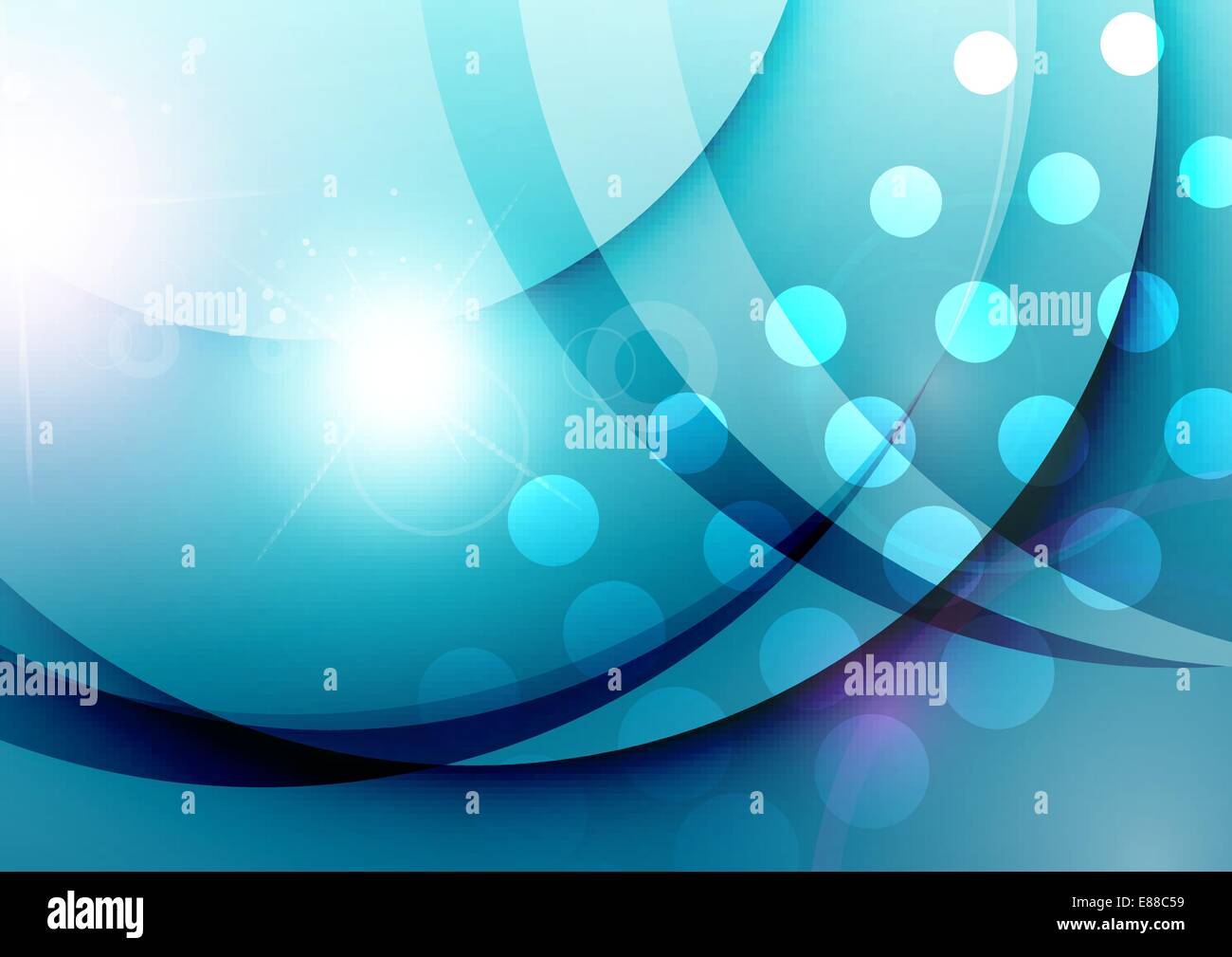 Vector abstract illustration of elegant color waves design with light ...