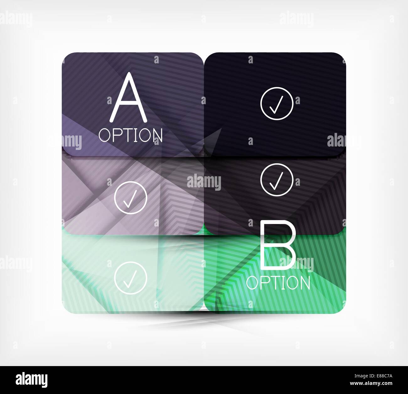 Geometric shaped option banner / infographic box / presentation panel ...