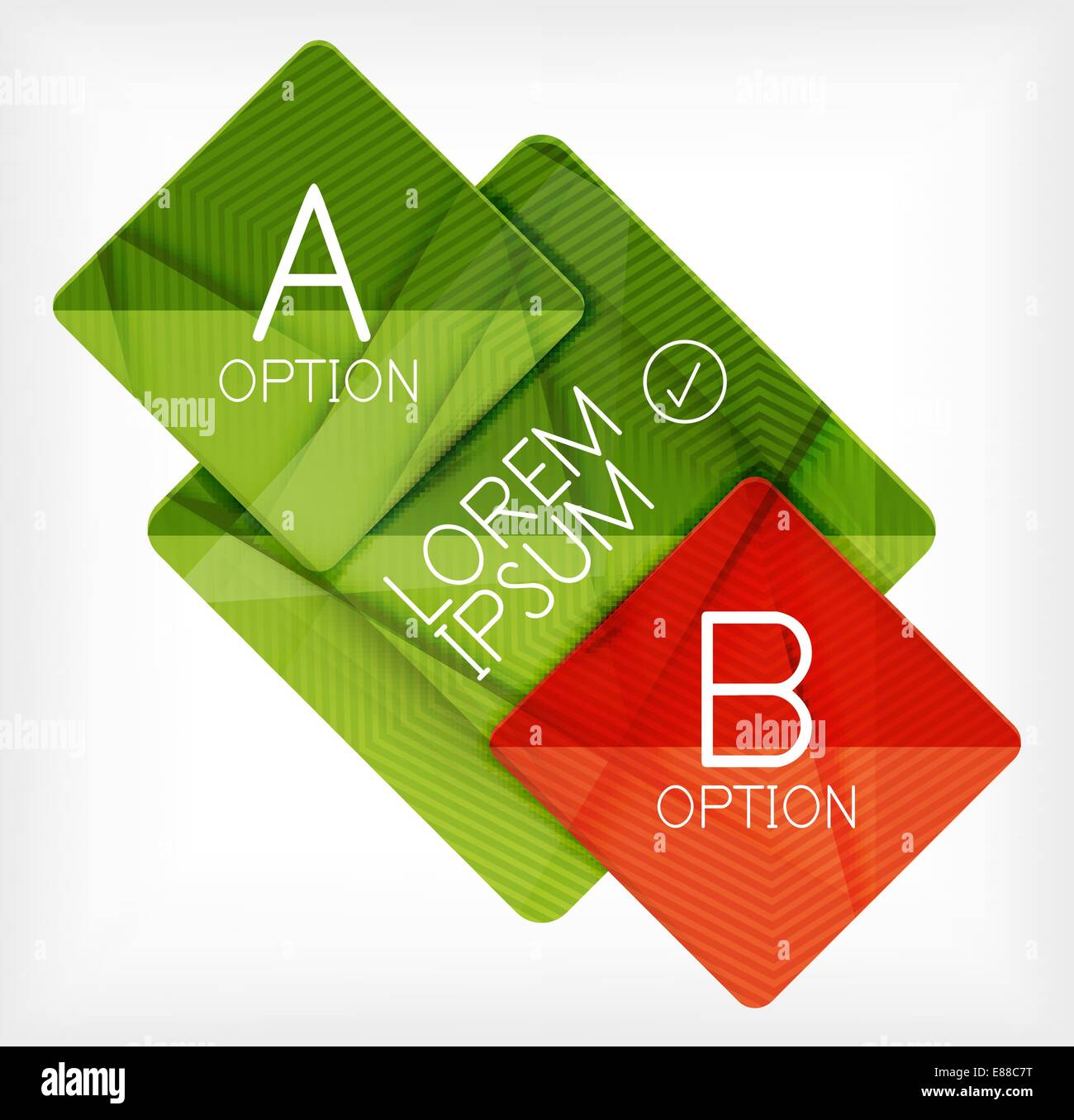 Geometric shaped option banner / infographic box / presentation panel ...