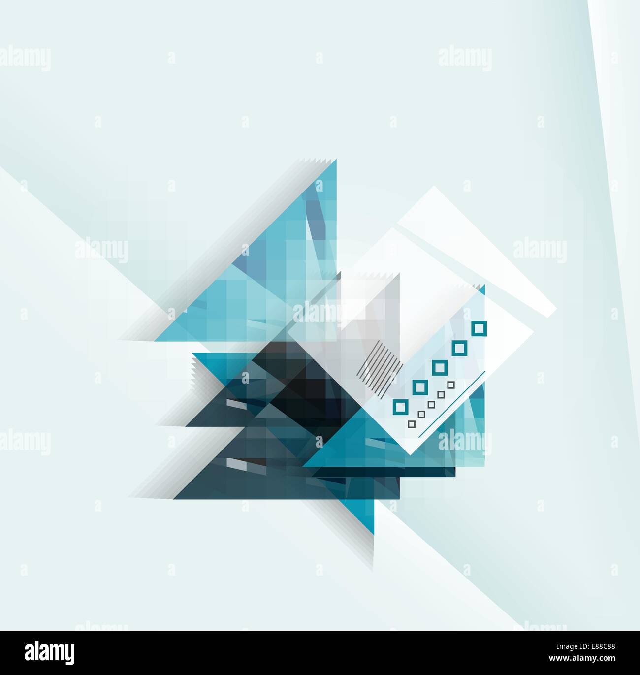 Blue abstract triangle shape geometric background Stock Vector Image ...