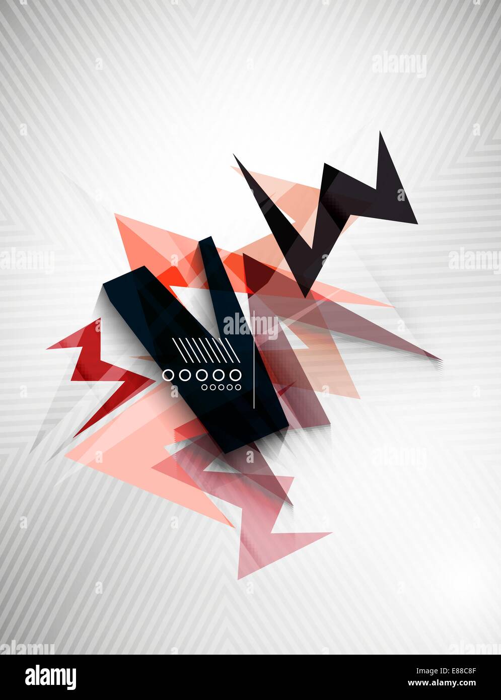 Geometric shape line lightning business background Stock Vector Image ...