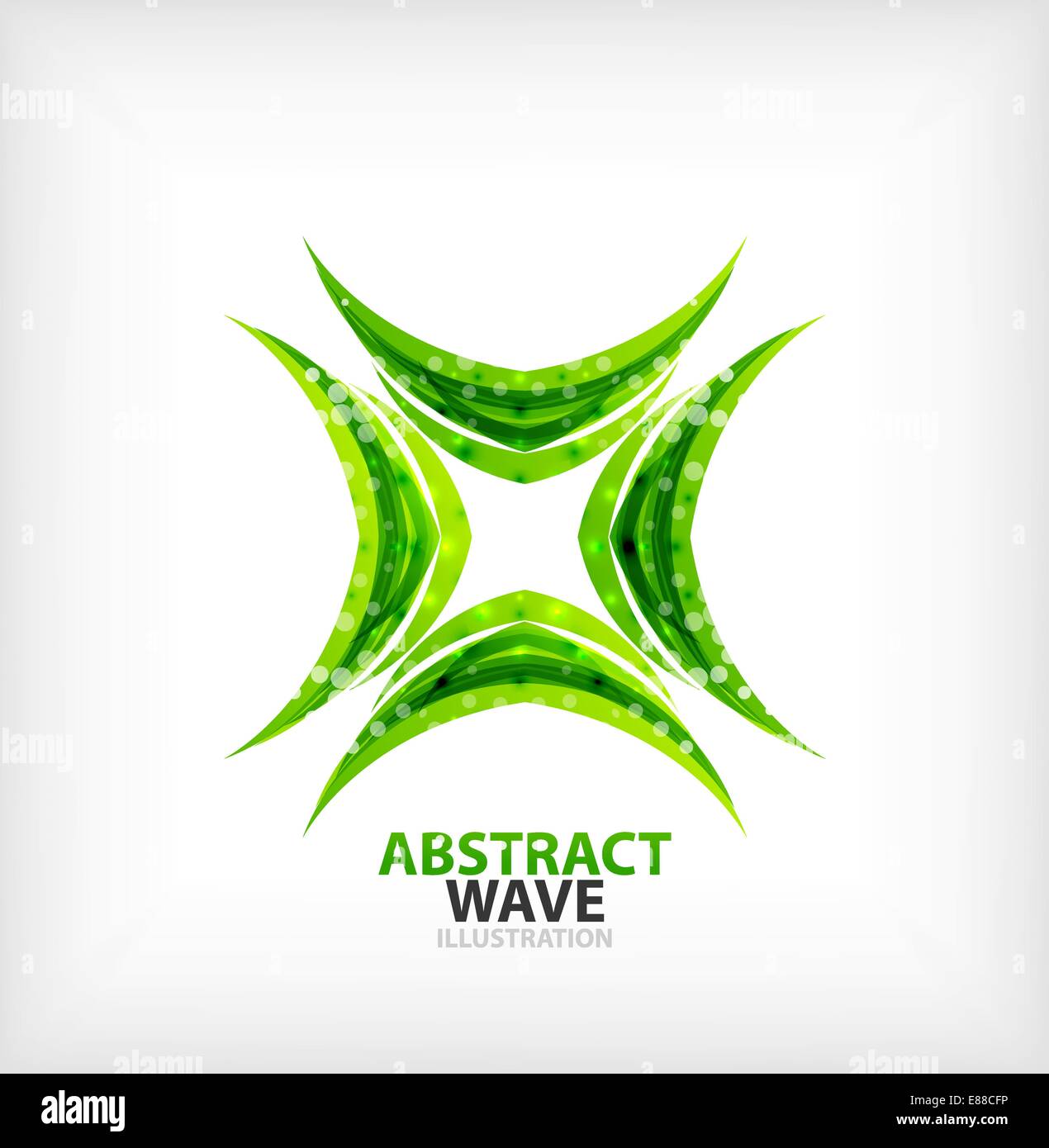 Vector green concept abstract business icon Stock Vector Image & Art ...