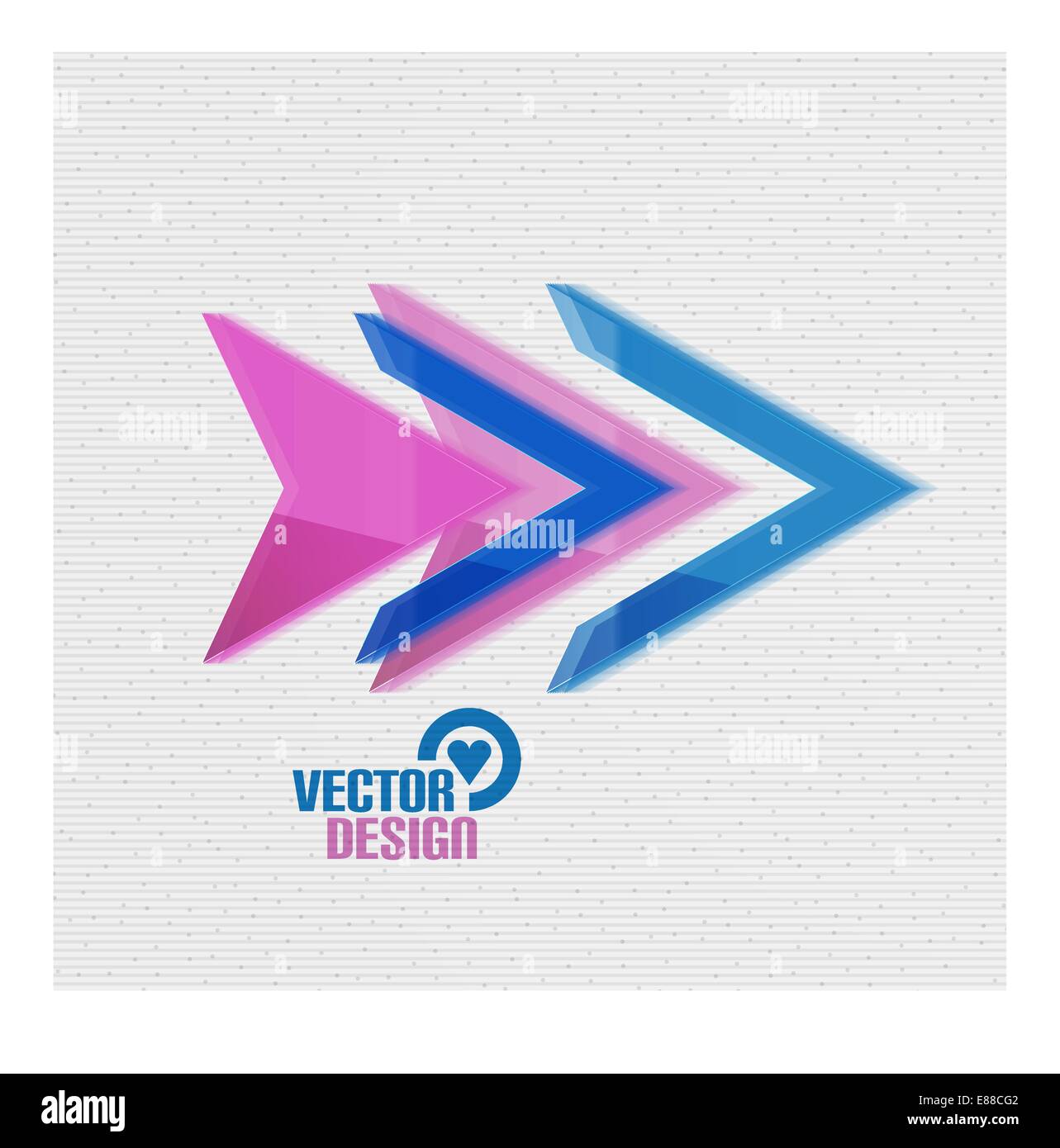 Vector 3d glossy arrow sign template Stock Vector Image & Art - Alamy