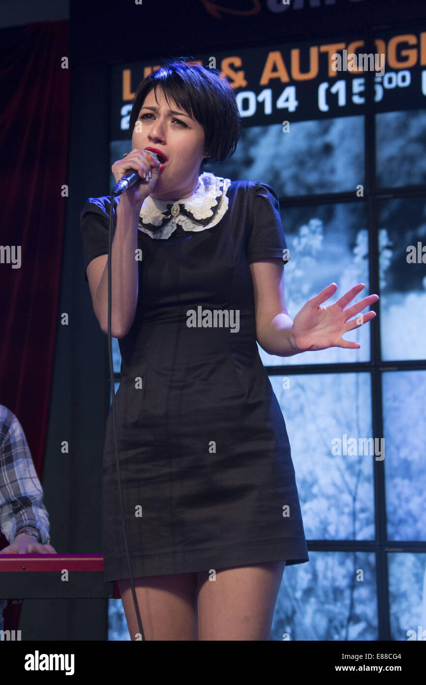 Gabriella Cilmi promoting her latest album 'The Sting' during a signing ...