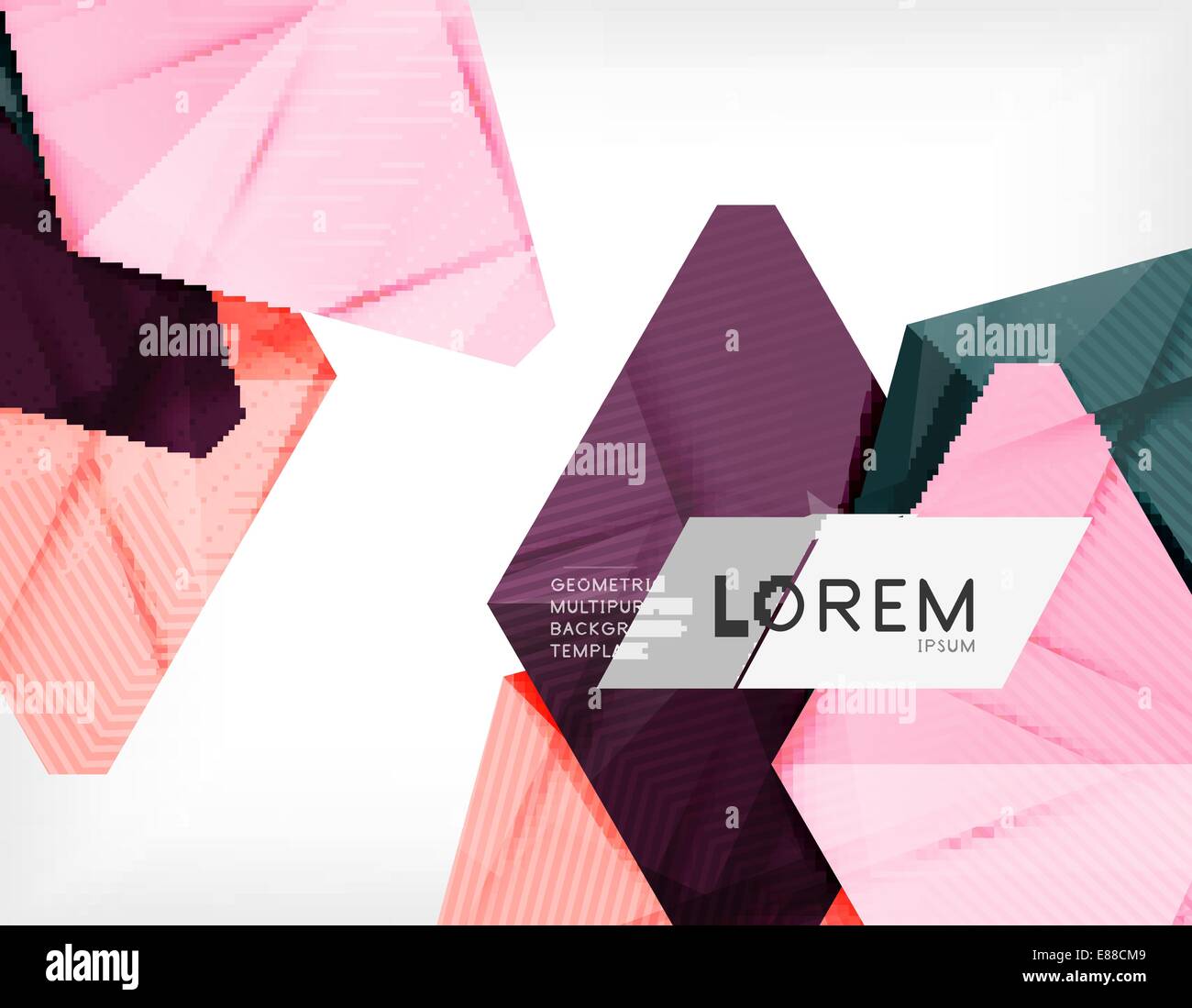 Corporate abstract business template. For brochure, presentation, web ...