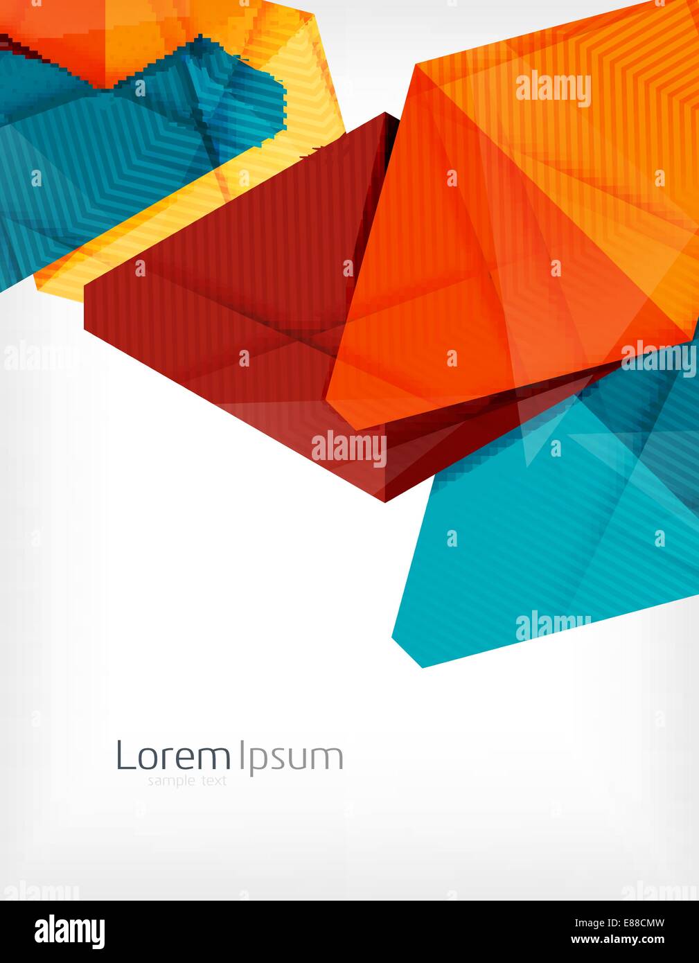 Corporate abstract business template. For brochure, presentation, web ...