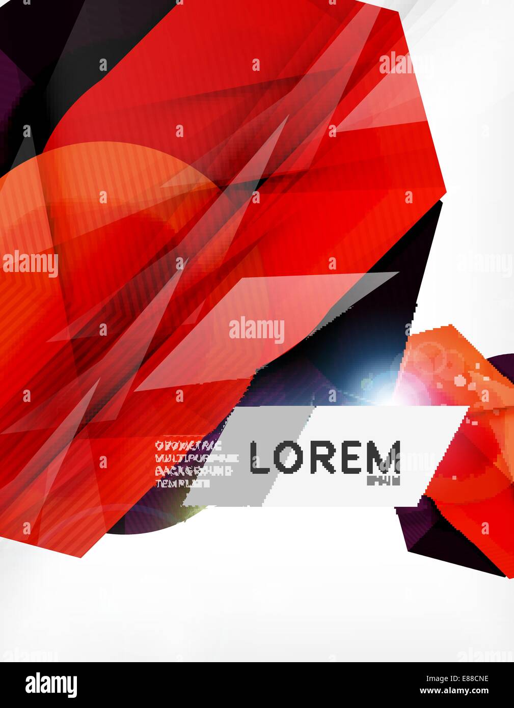 Corporate abstract business template. For brochure, presentation, web ...