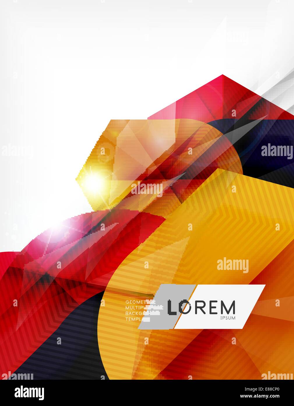 Corporate abstract business template. For brochure, presentation, web ...