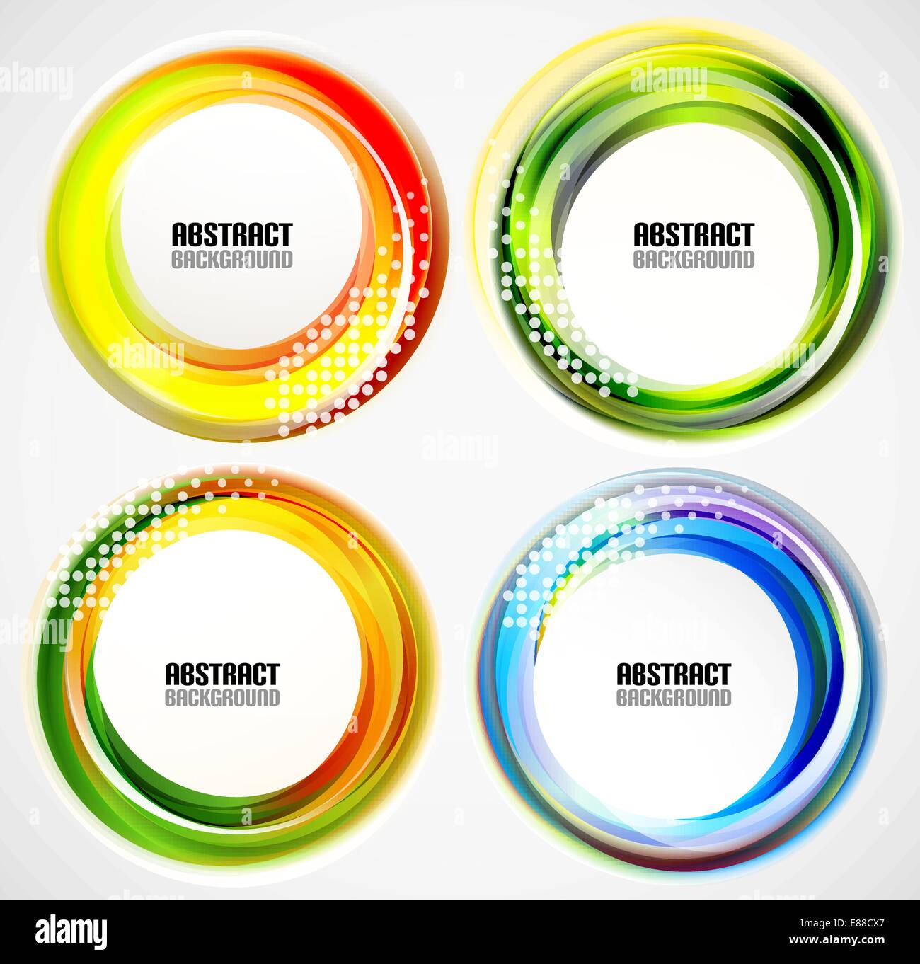 Abstract blurred circle banners / templates Stock Vector Image & Art ...