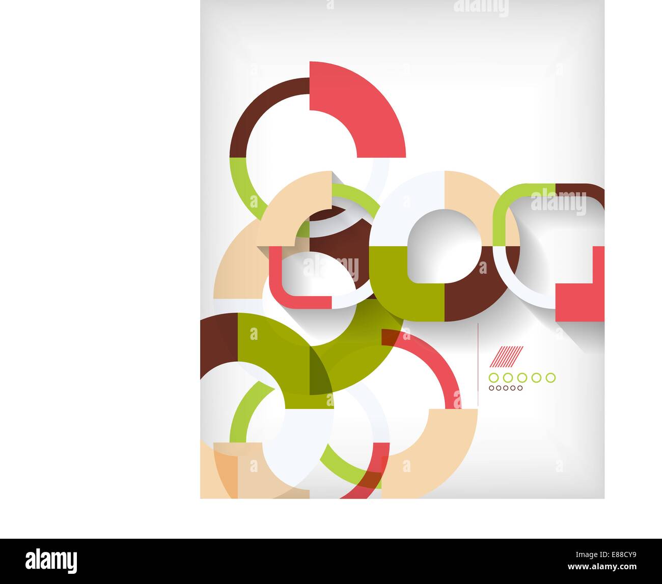 Rings geometric shapes abstract background Stock Vector Image & Art - Alamy