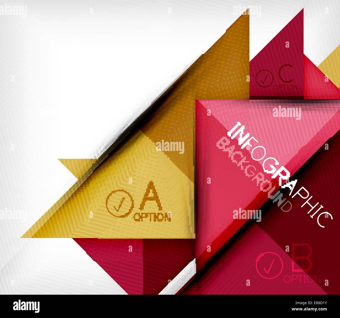 Triangle geometric shape infographic background Stock Vector Image ...