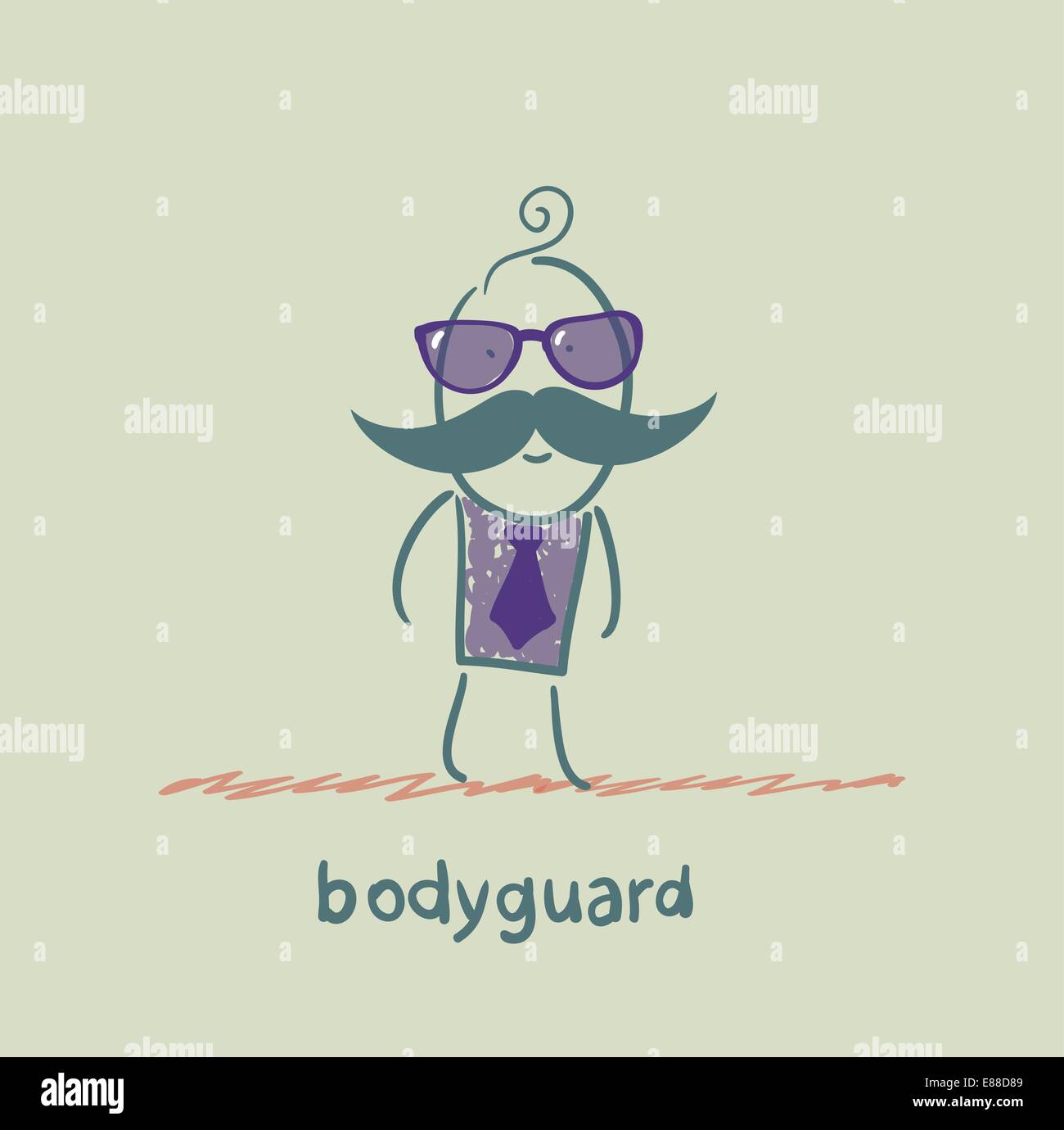 Bodyguard boss Stock Vector Images - Alamy