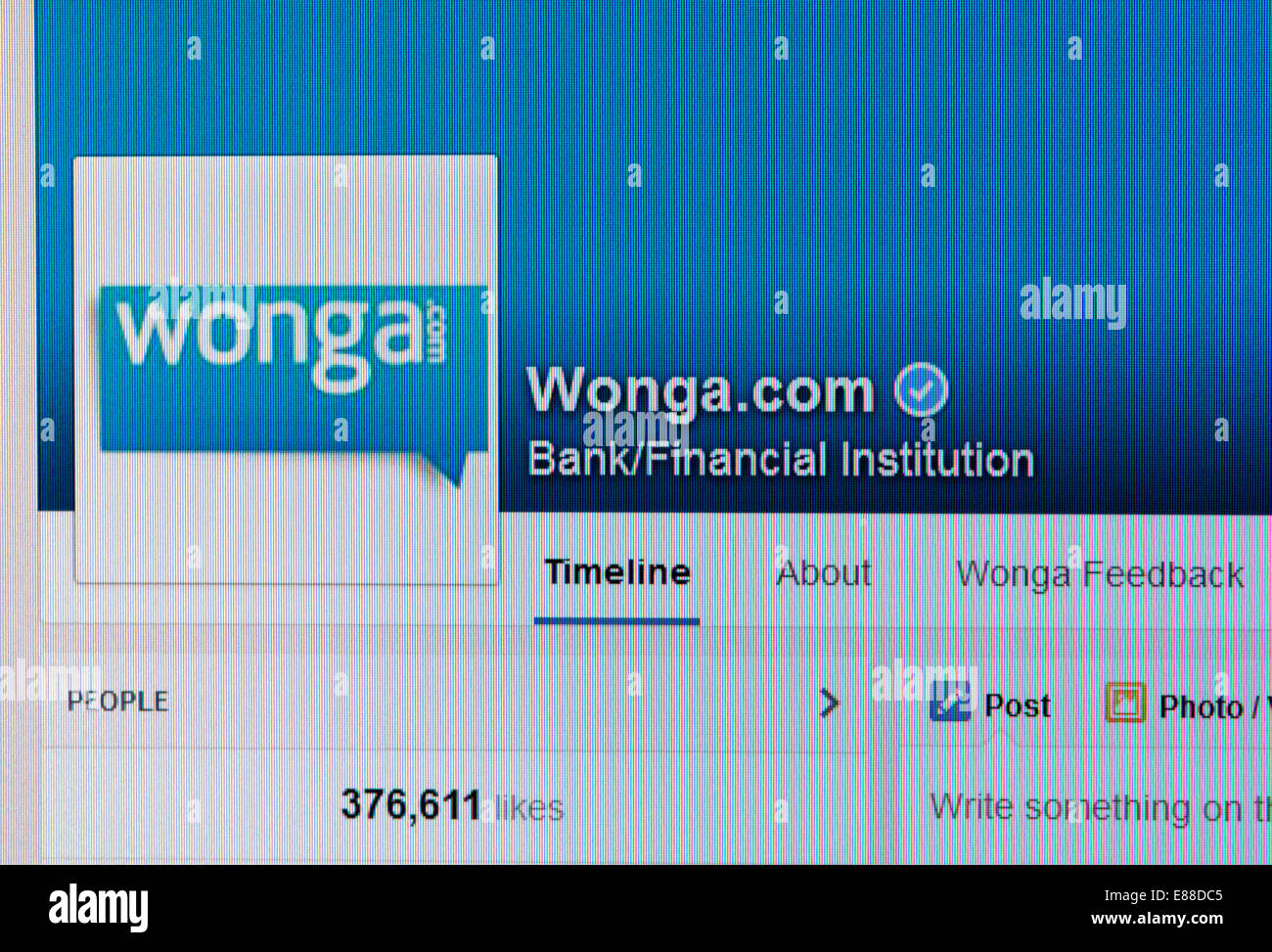 Wonga logo on a laptop computer screen Stock Photo - Alamy