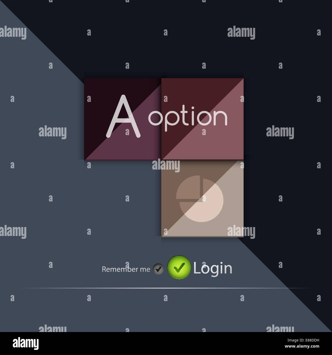 Glossy square vector option buttons for business background | numbered ...