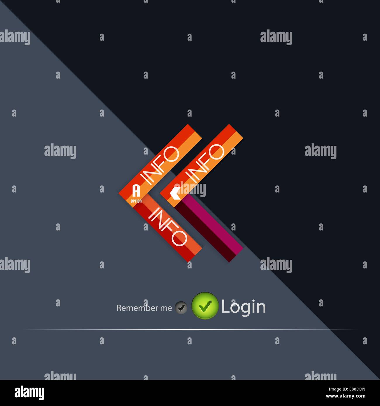 Glossy ribbon option buttons banners design for business background ...