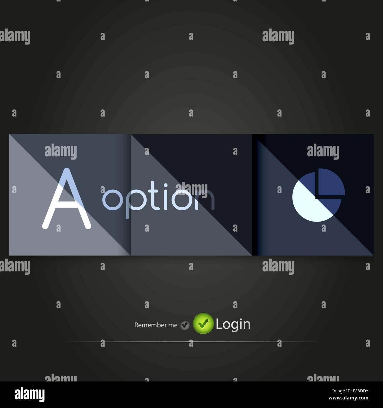 Glossy square vector option buttons for business background | numbered ...