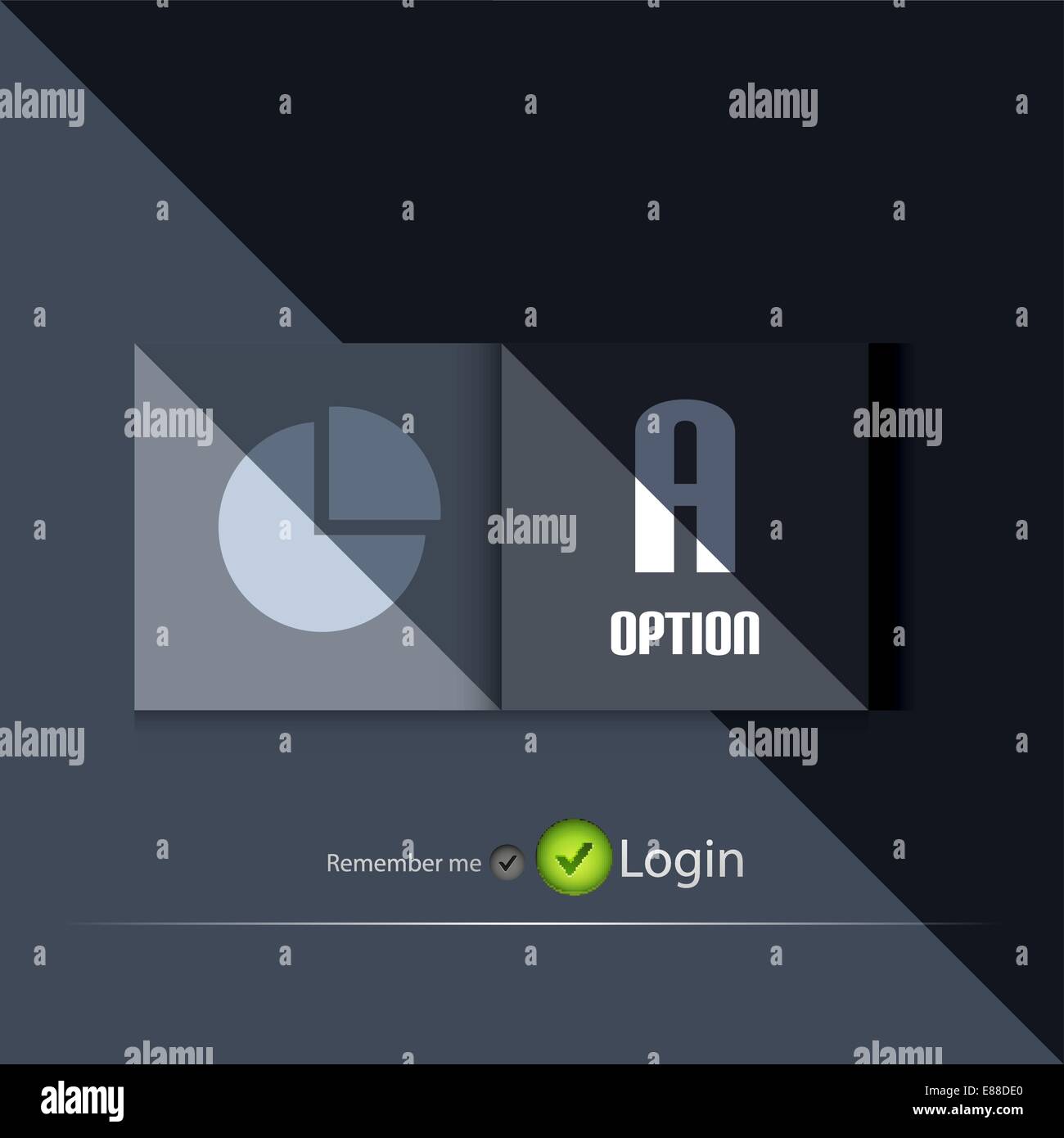 Glossy square vector option buttons for business background | numbered ...