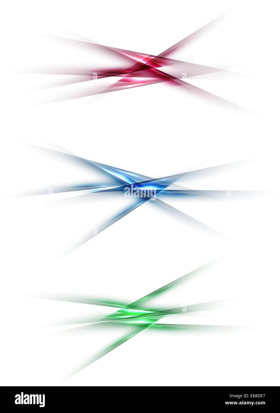 Set of blurred color shadow lines design elements Stock Vector Image ...