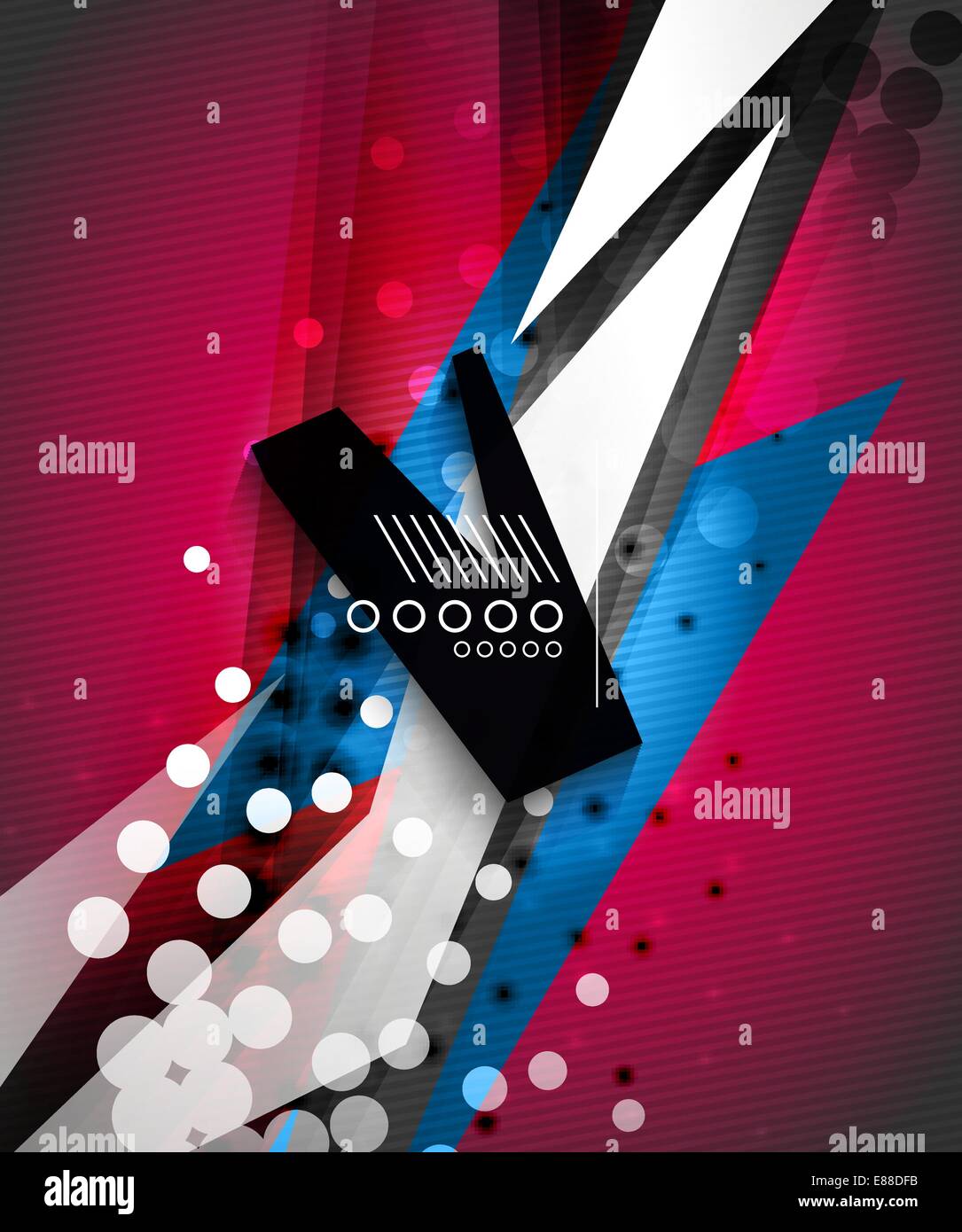 Vector dotted modern techno abstraction | business | technology modern ...
