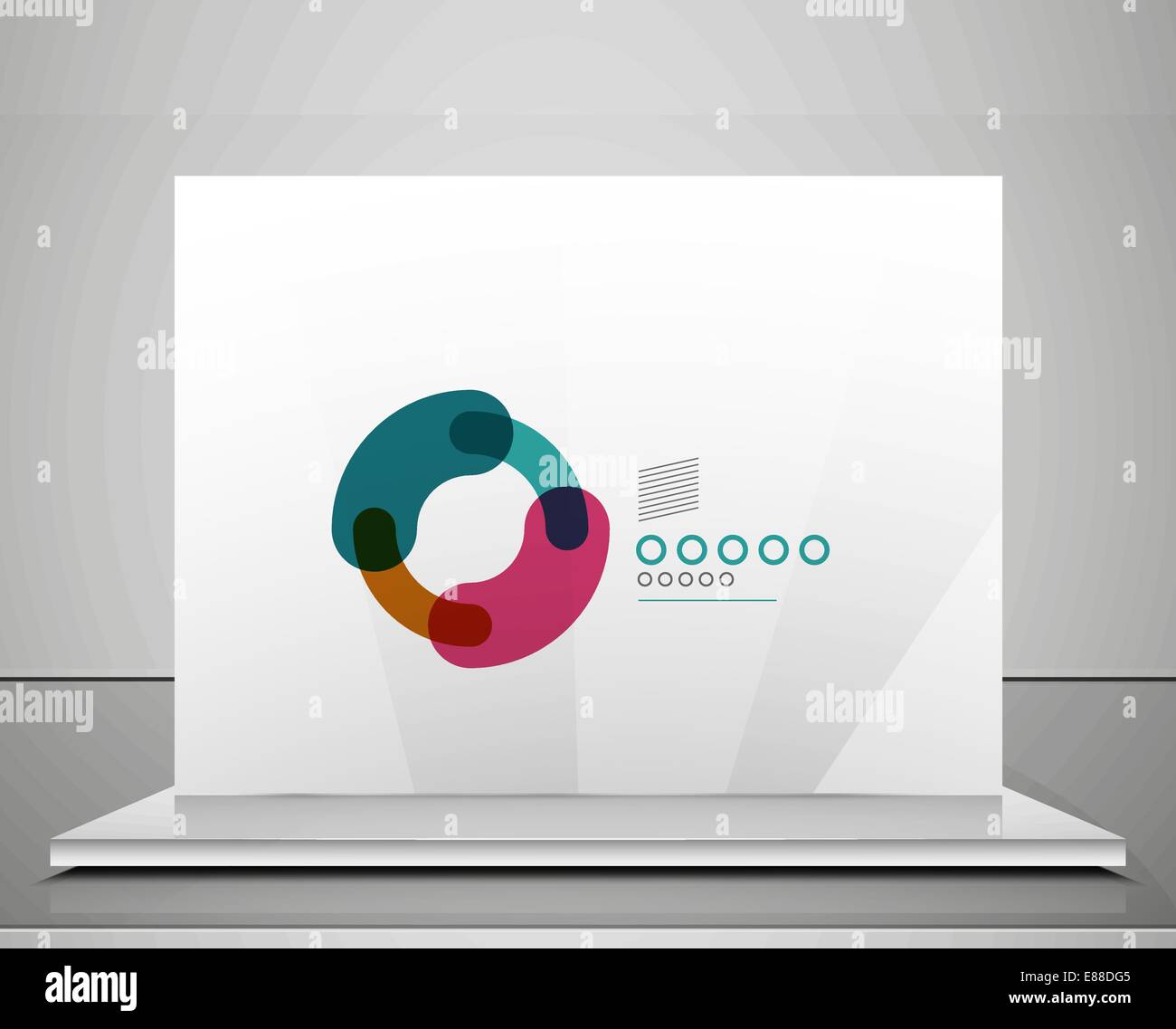 Business icon / symbol / concept. Abstract geometric corporate shape ...