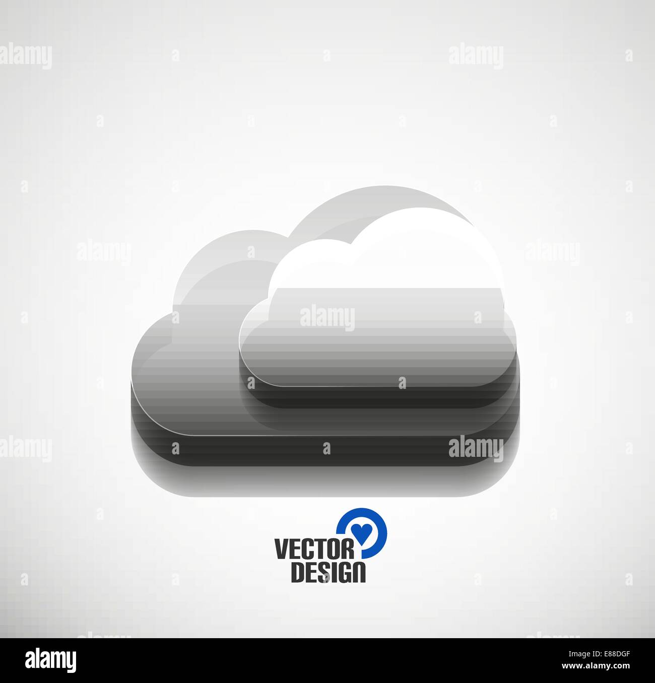 3d vector cloud computing concept icon Stock Vector Image & Art - Alamy