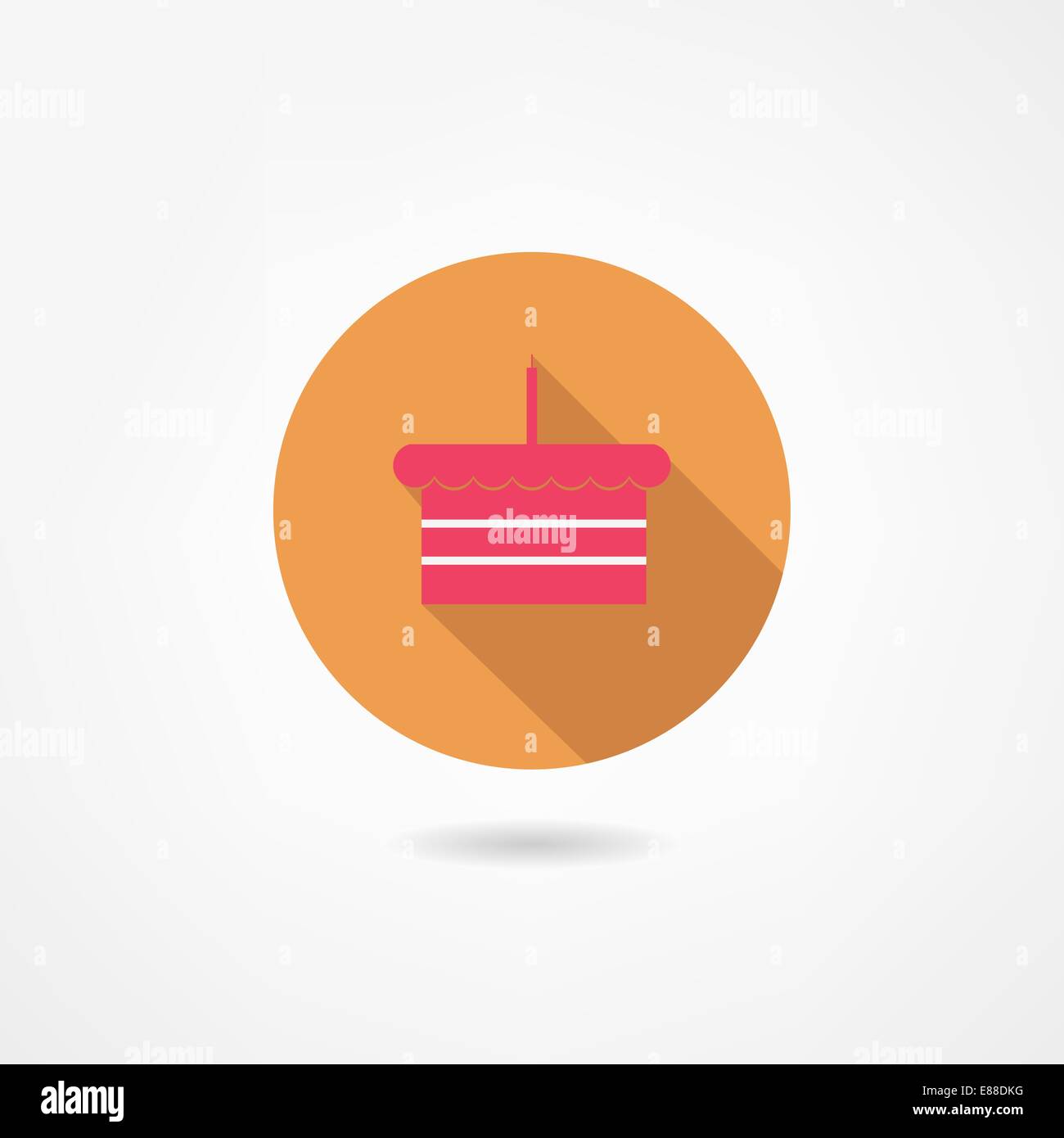 Children party red cake Stock Vector Images - Alamy