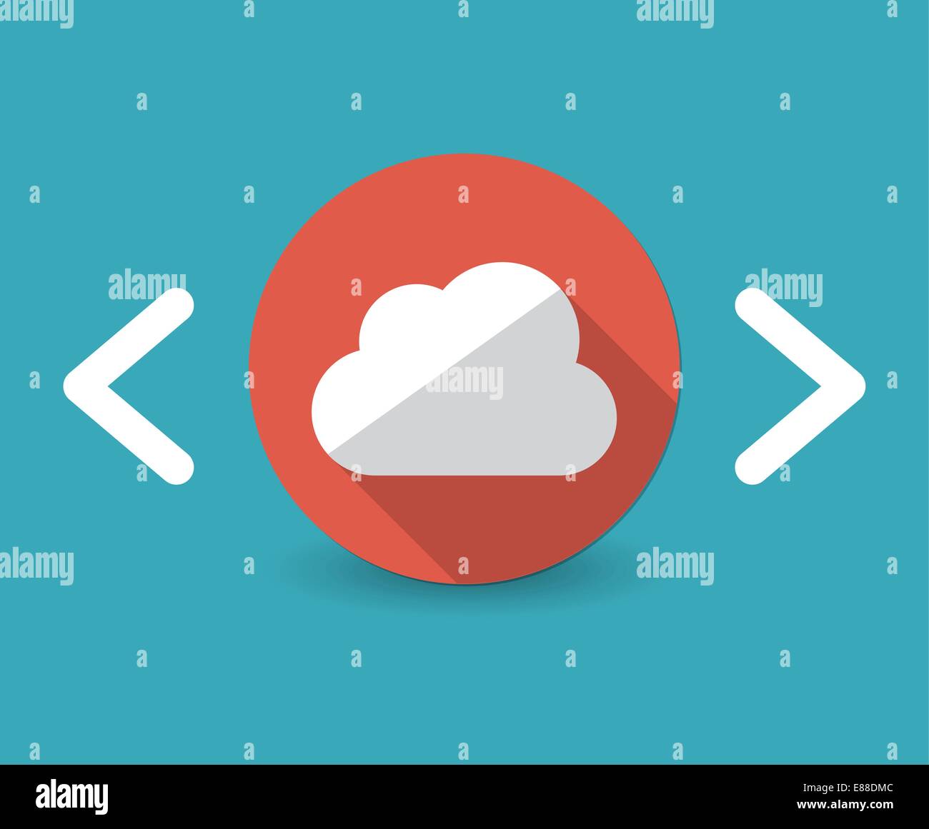 Cloud service concept icon Stock Vector Image & Art - Alamy