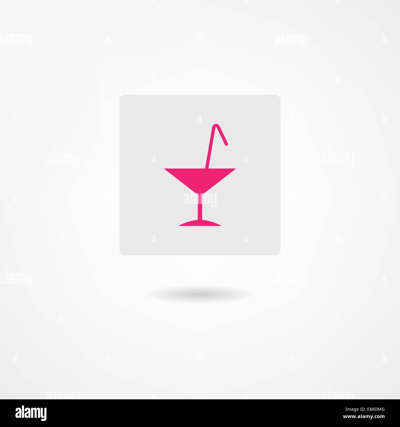 Pink martini cocktail lemon Stock Vector Images - Alamy