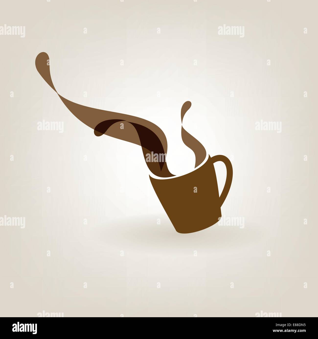 splash of coffee Stock Vector Image & Art - Alamy